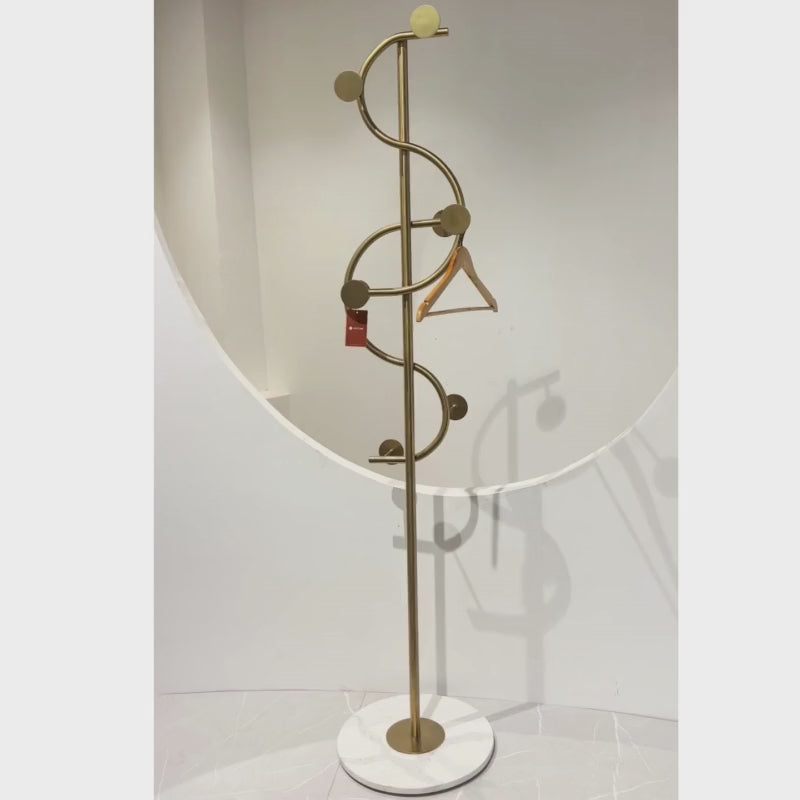 Swirl Clothes Hanger Stand | Designer Clothes Hanger Stand – Fixturic