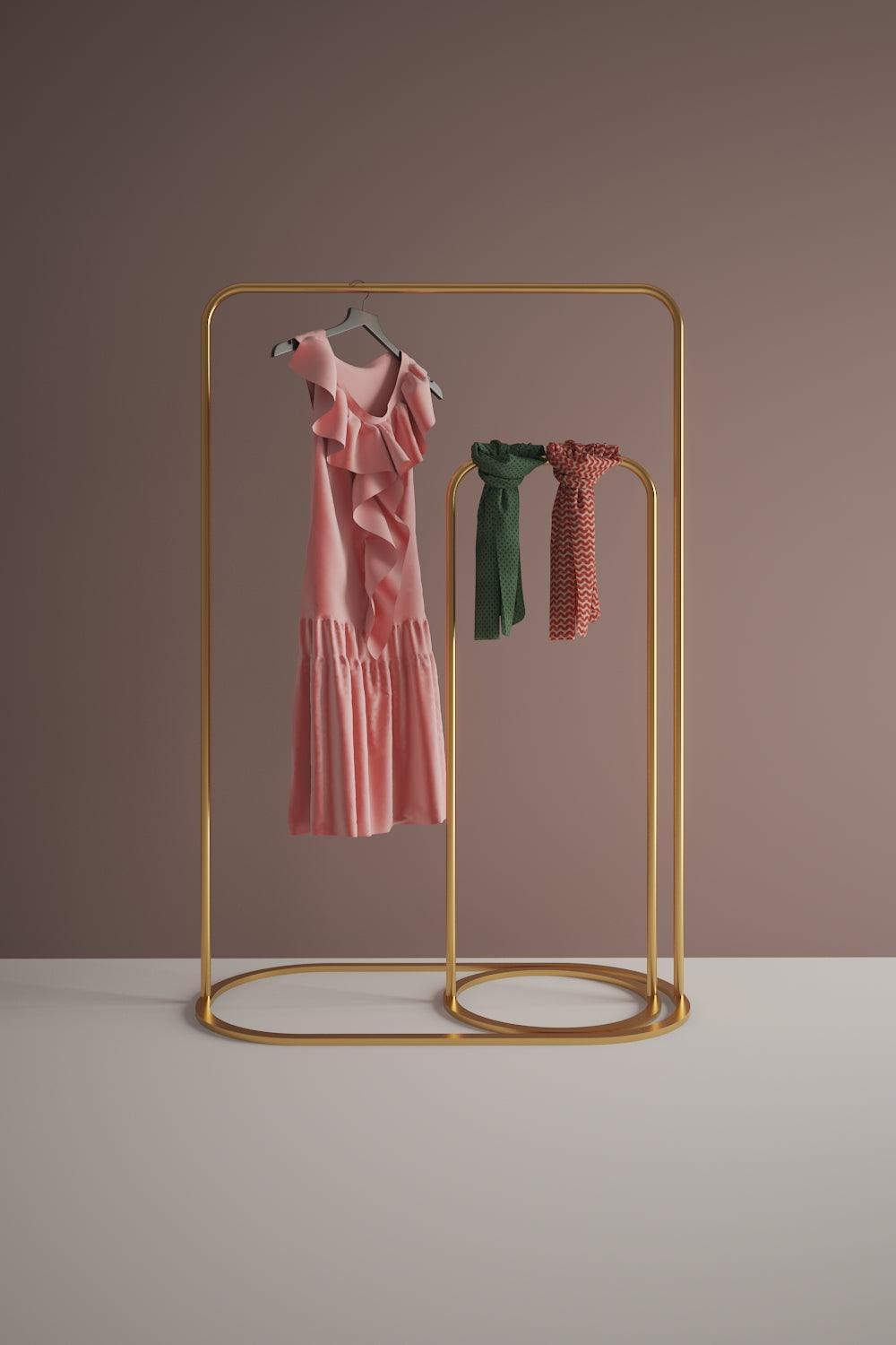 Celeste Clothes Rack | Premium Clothes Hanging Stand – Fixturic